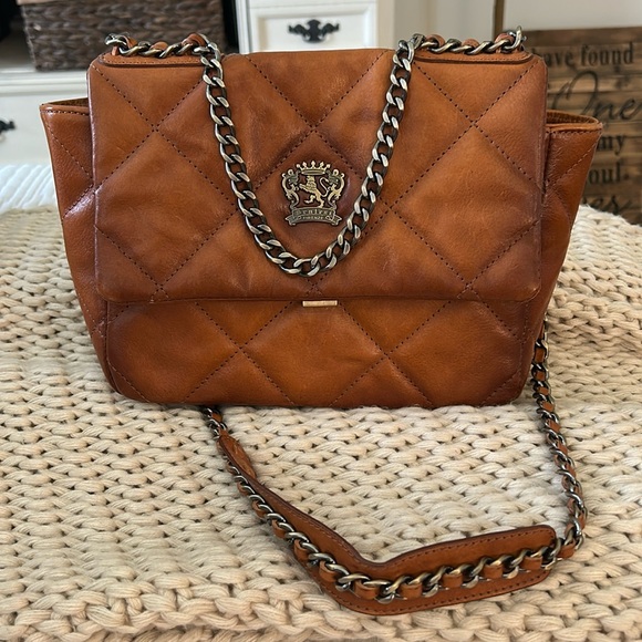 Pratesi | Bags | Pratesi Firenze Made In Italy Leather Quilted Chain ...